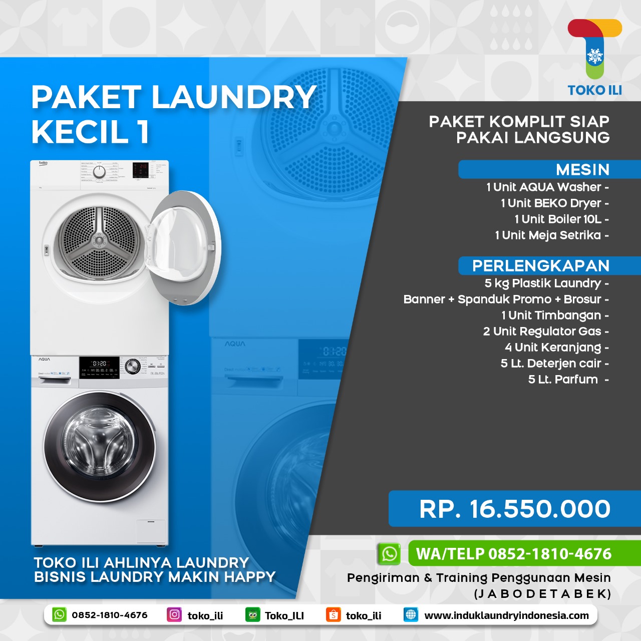 Paket Laundry Basic - Induk Laundry Indonesia